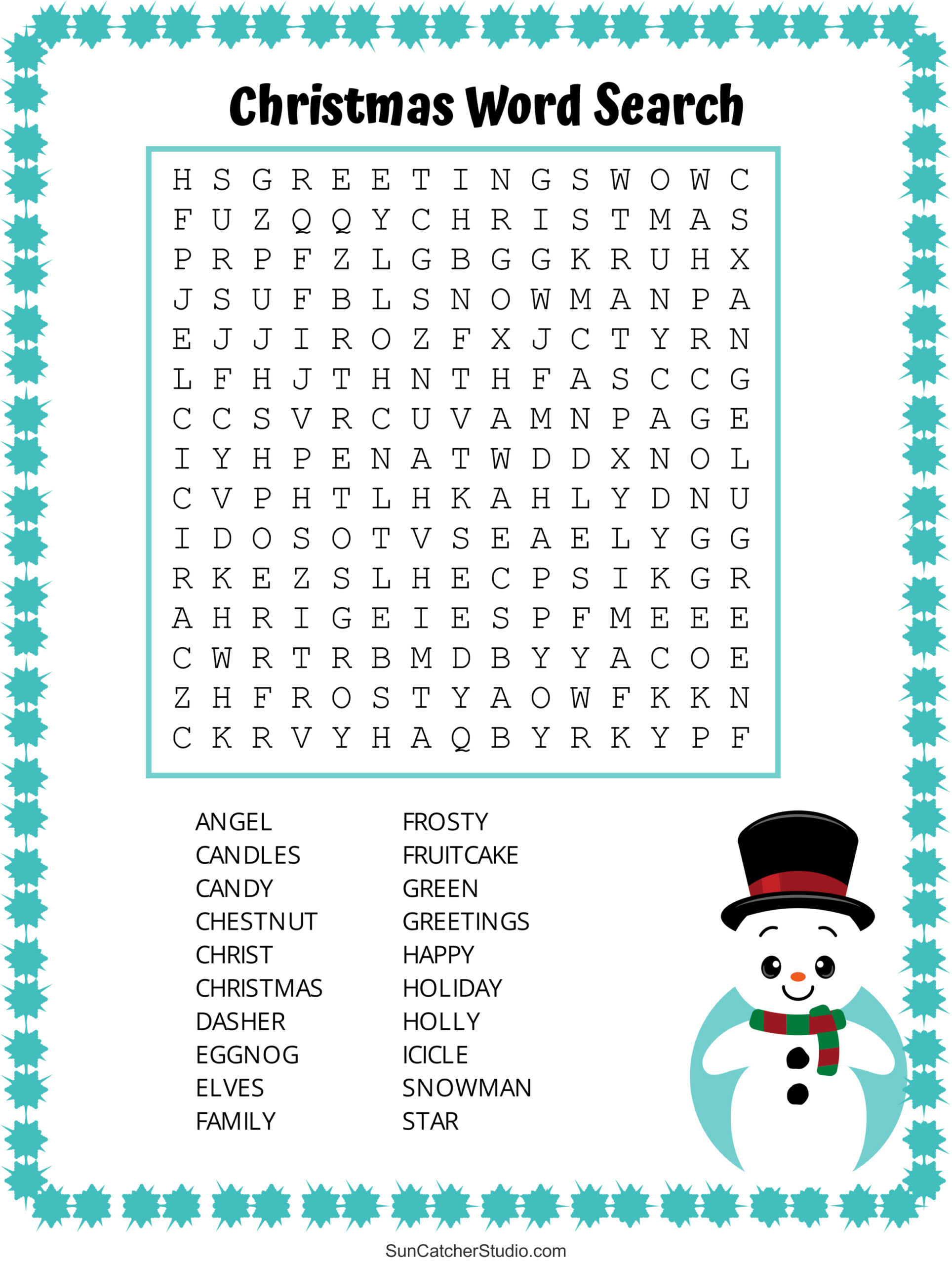 Free Printable Christmas Word Search FREE Printable A Z Free Printable Christmas Word Search FREE Printable A Z