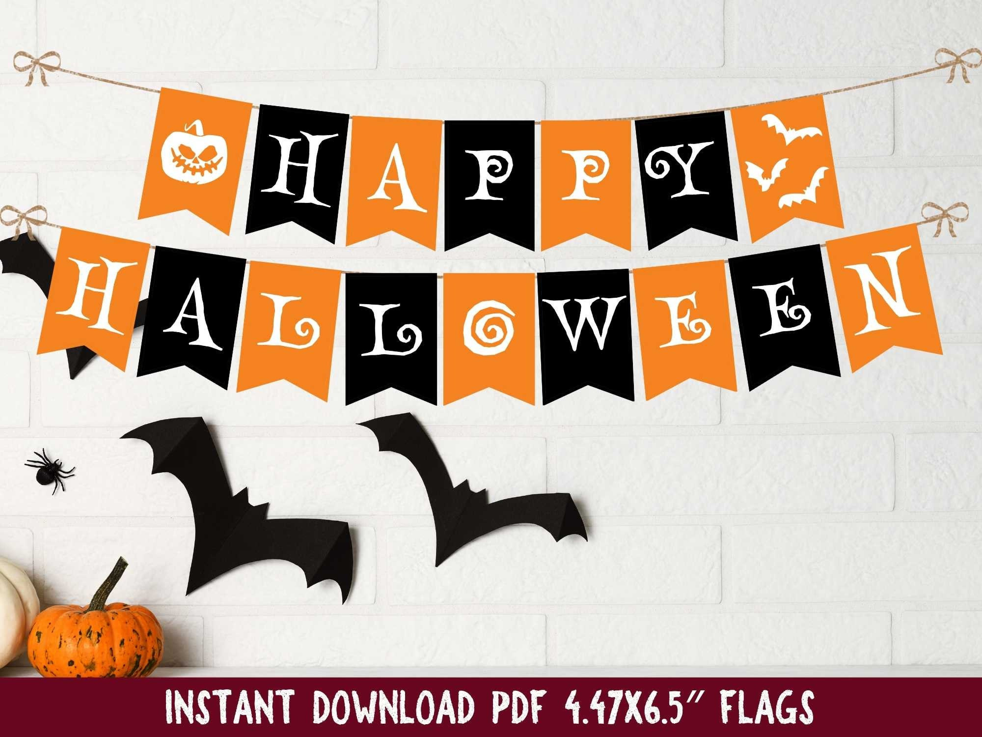 Printable Halloween Banner - FREE Printable A-Z
