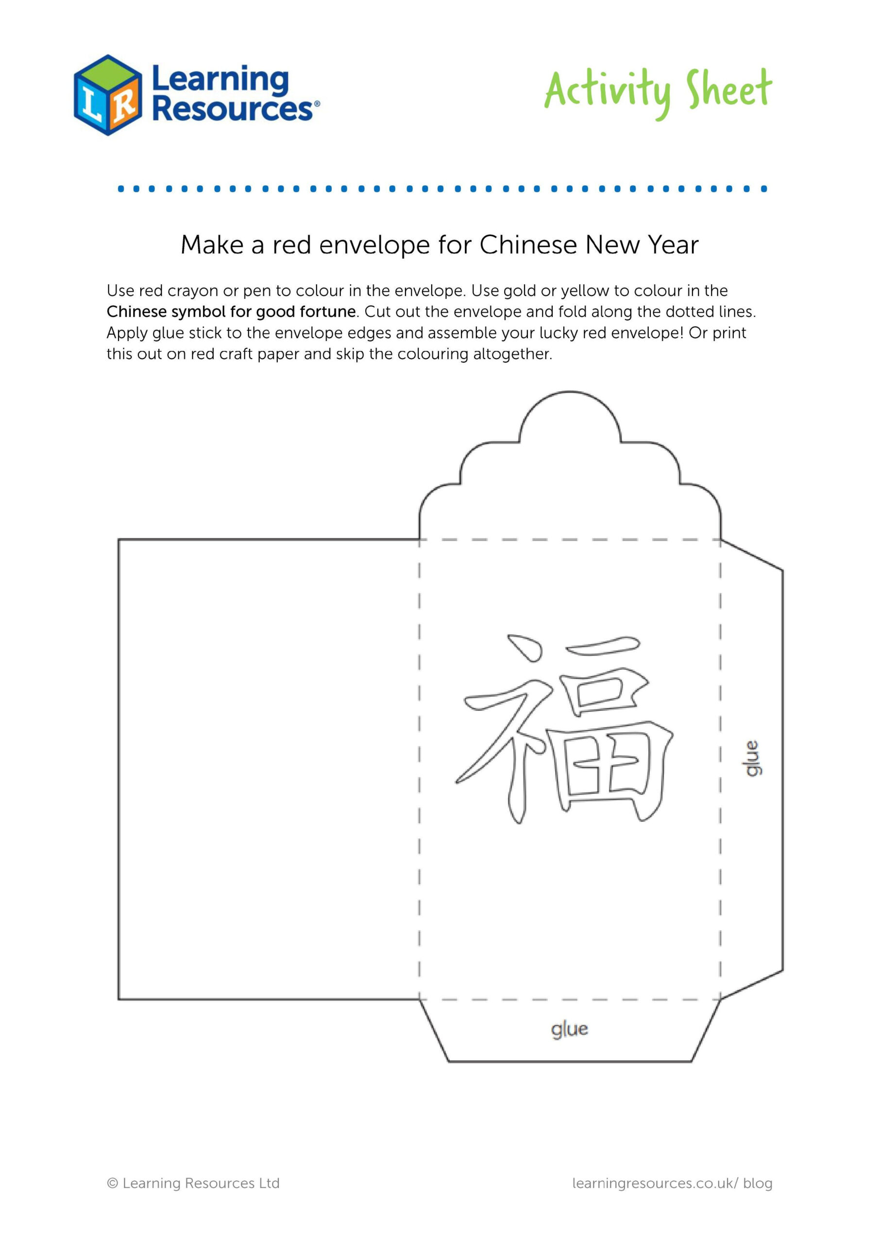 Chinese New Year Envelope Printable - FREE Printable A-Z