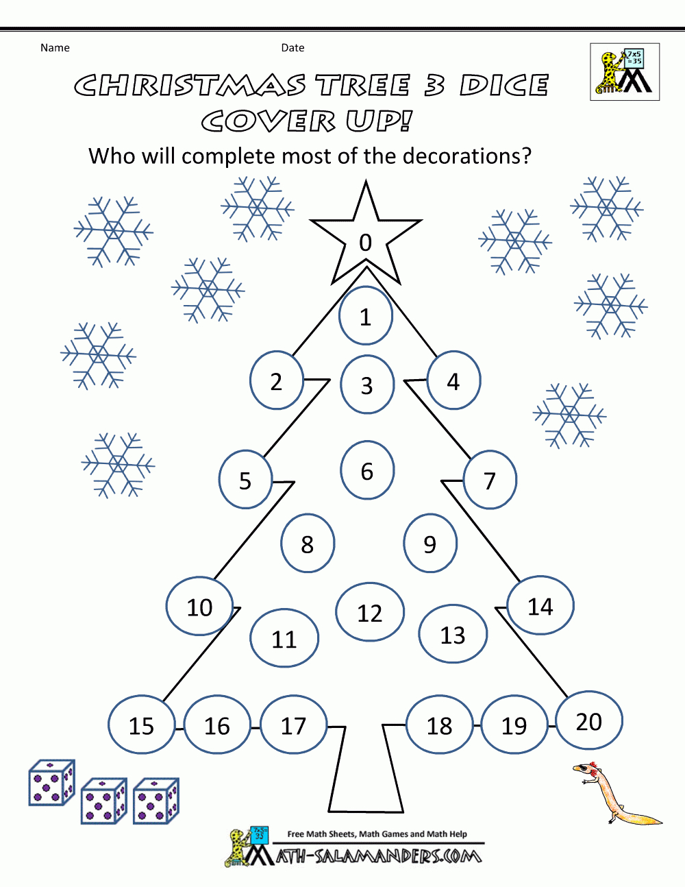Free Christmas Division Worksheets - FREE Printable A-Z