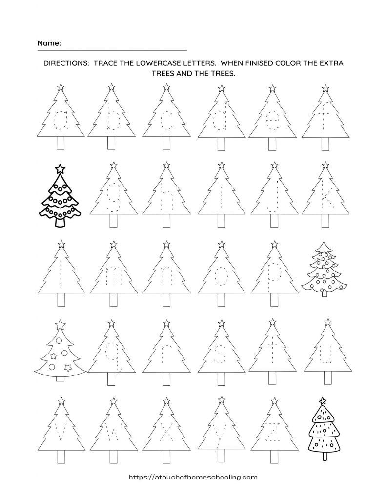 Free Printable Christmas Alphabet Worksheets - FREE Printable A-Z