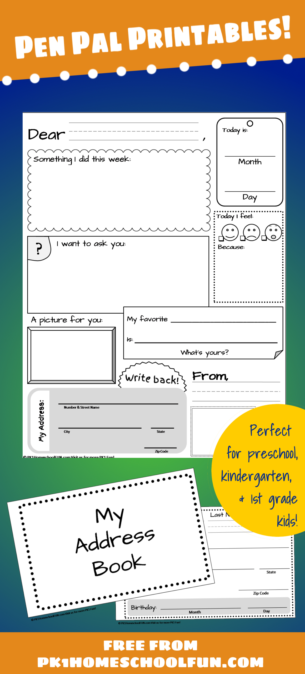Free Pen Pal Printables - FREE Printable A-Z