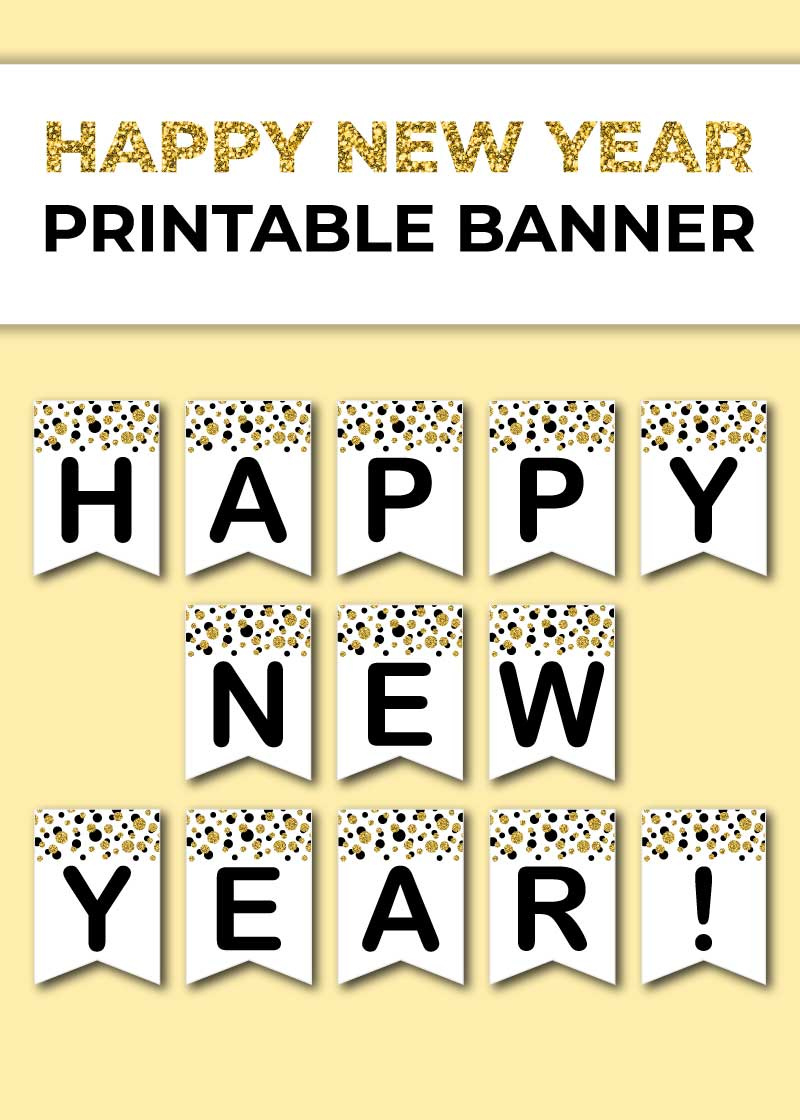 Printable Letters For New Year - FREE Printable A-Z