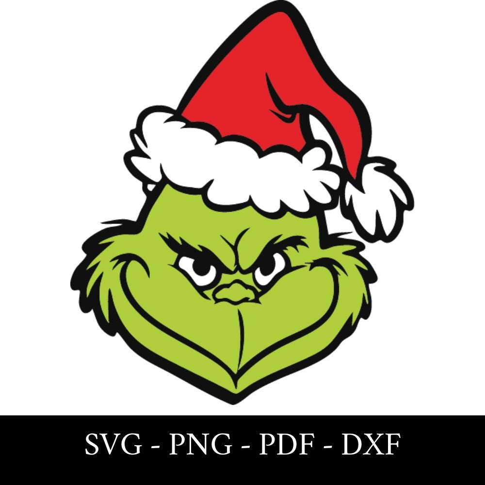 Printable Grinch Face Stencil - FREE Printable A-Z
