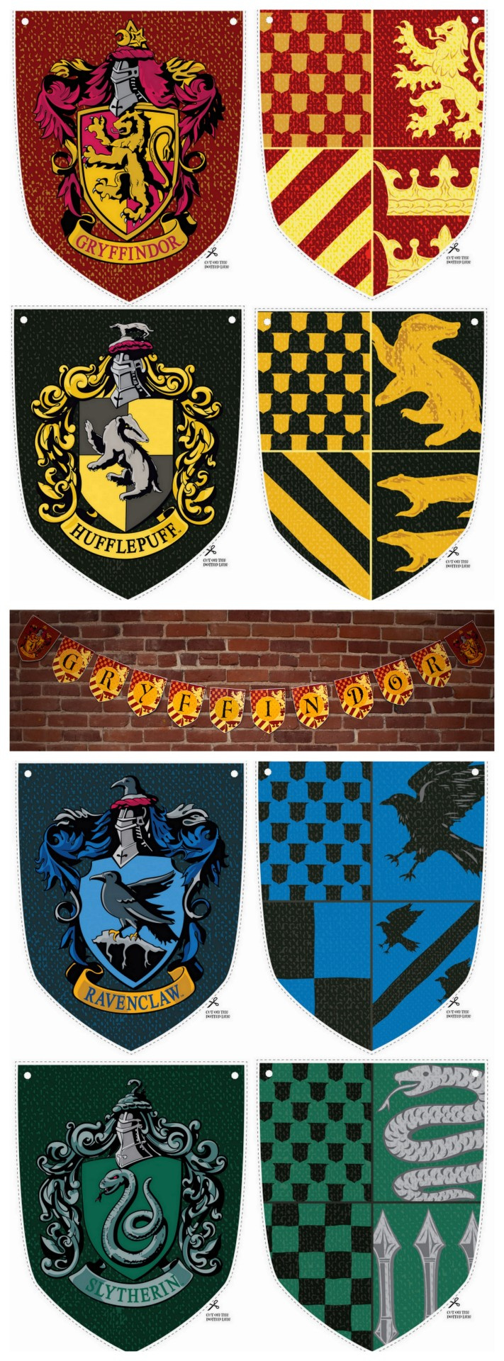Harry Potter House Crest Printable - FREE Printable A-Z