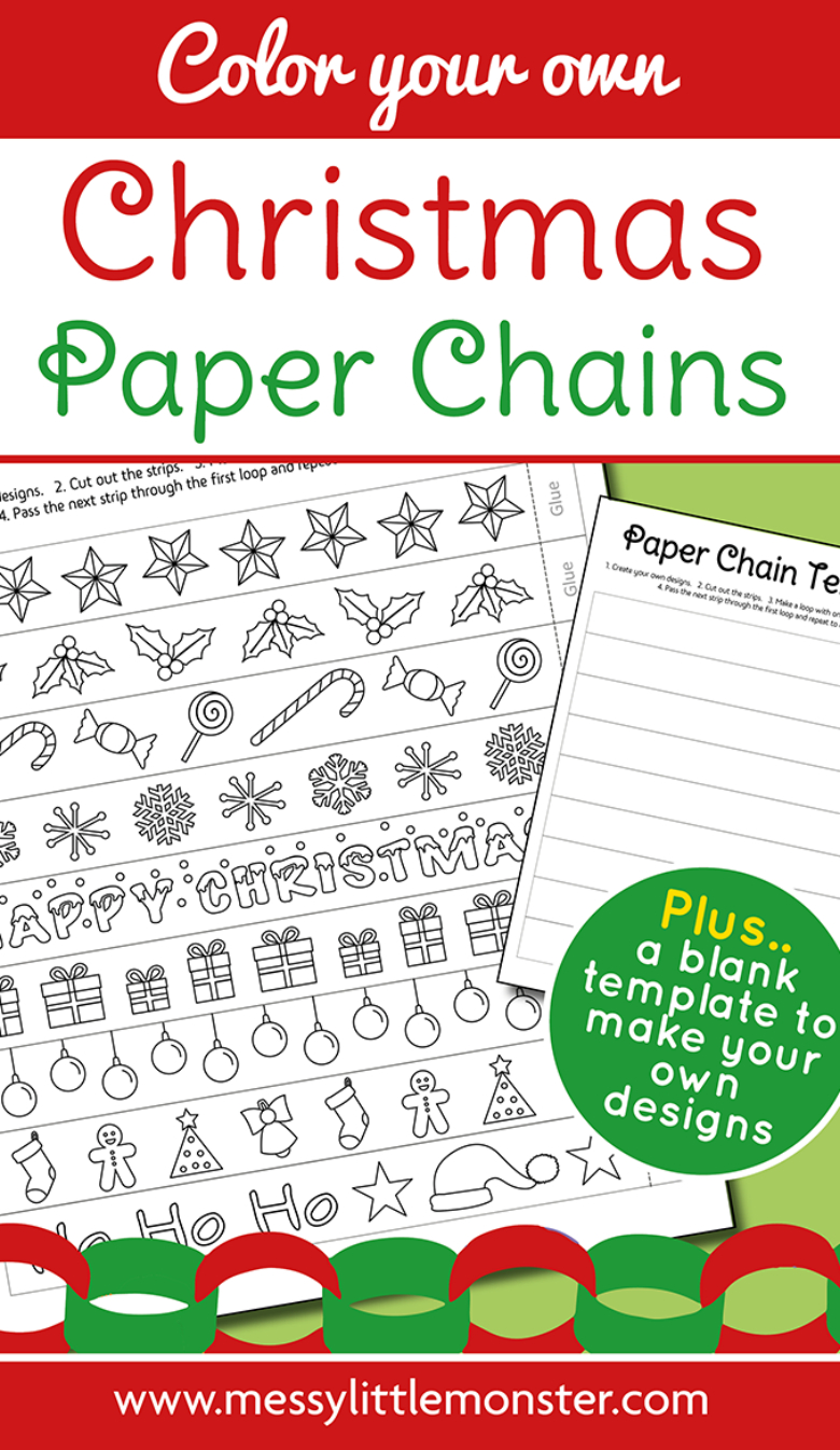 Christmas Paper Chains Printable - FREE Printable A-Z