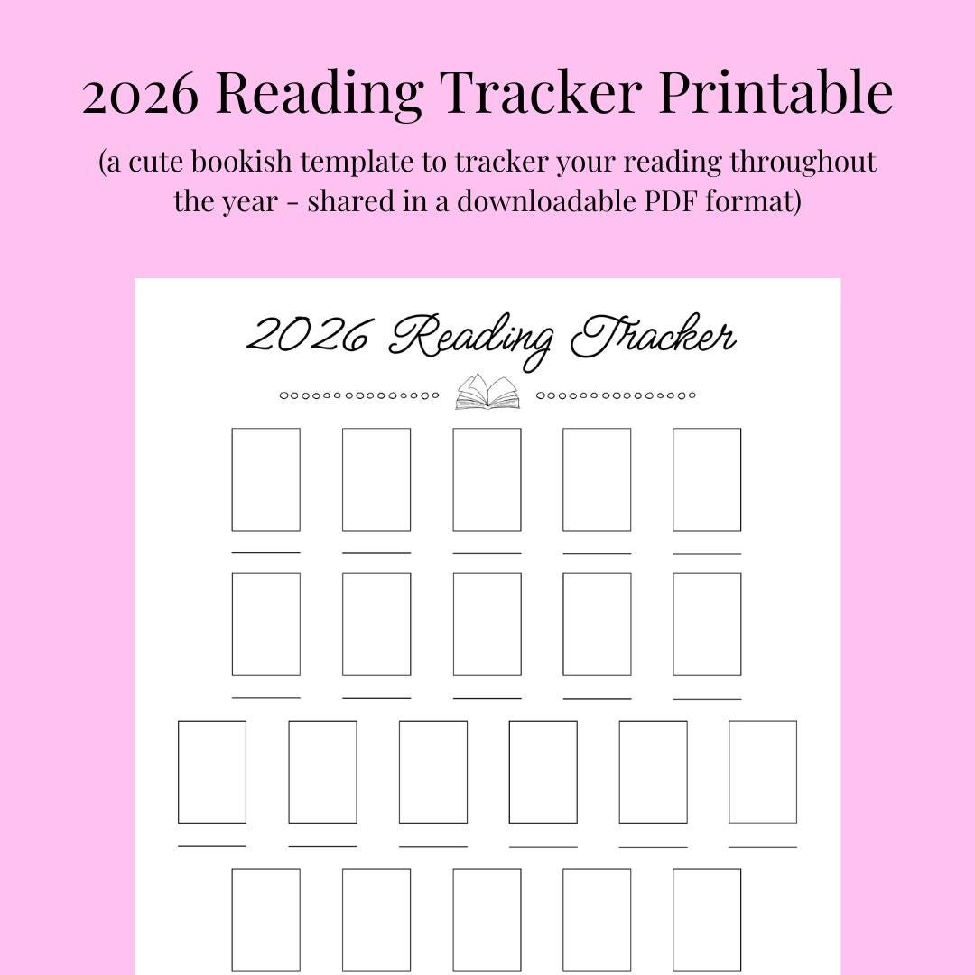 2026 Book Tracker Printable - FREE Printable A-Z