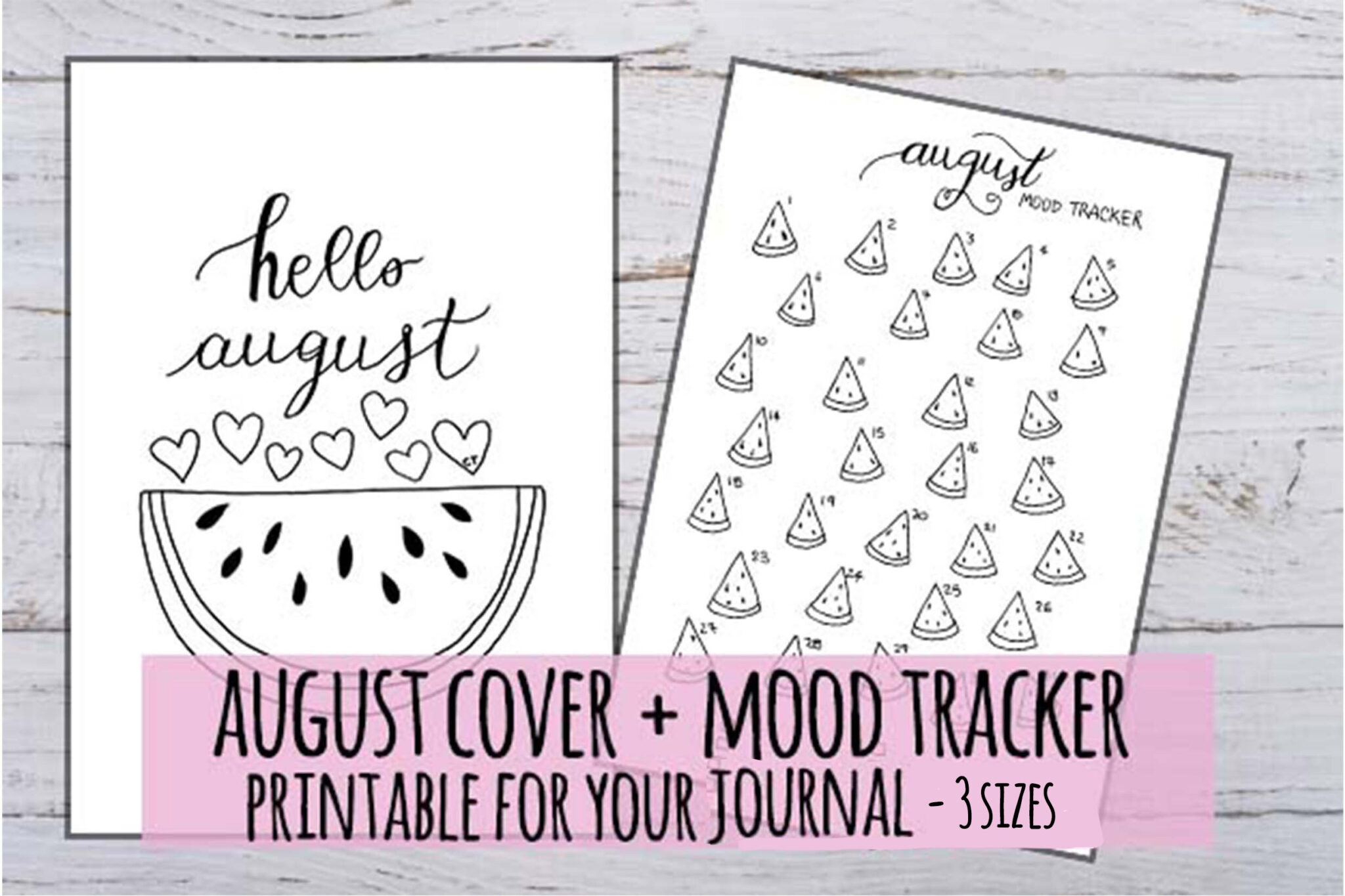 August Mood Tracker Printable – FREE Printable A-Z