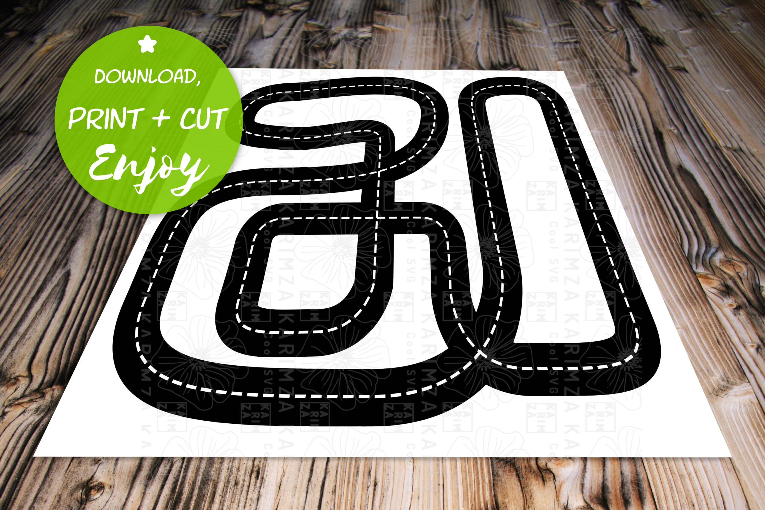 Printable Race Car Track - FREE Printable A-Z