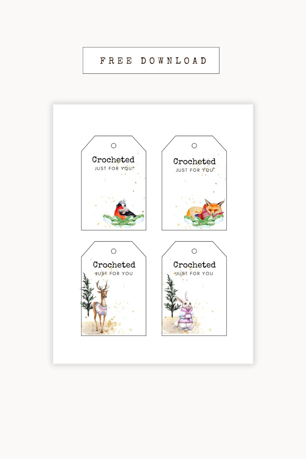 Winter Gift Tags Printable Free - FREE Printable A-Z