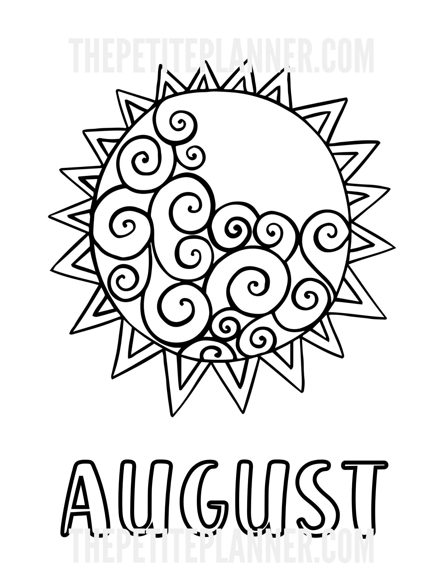 August Mood Tracker Printable - FREE Printable A-Z