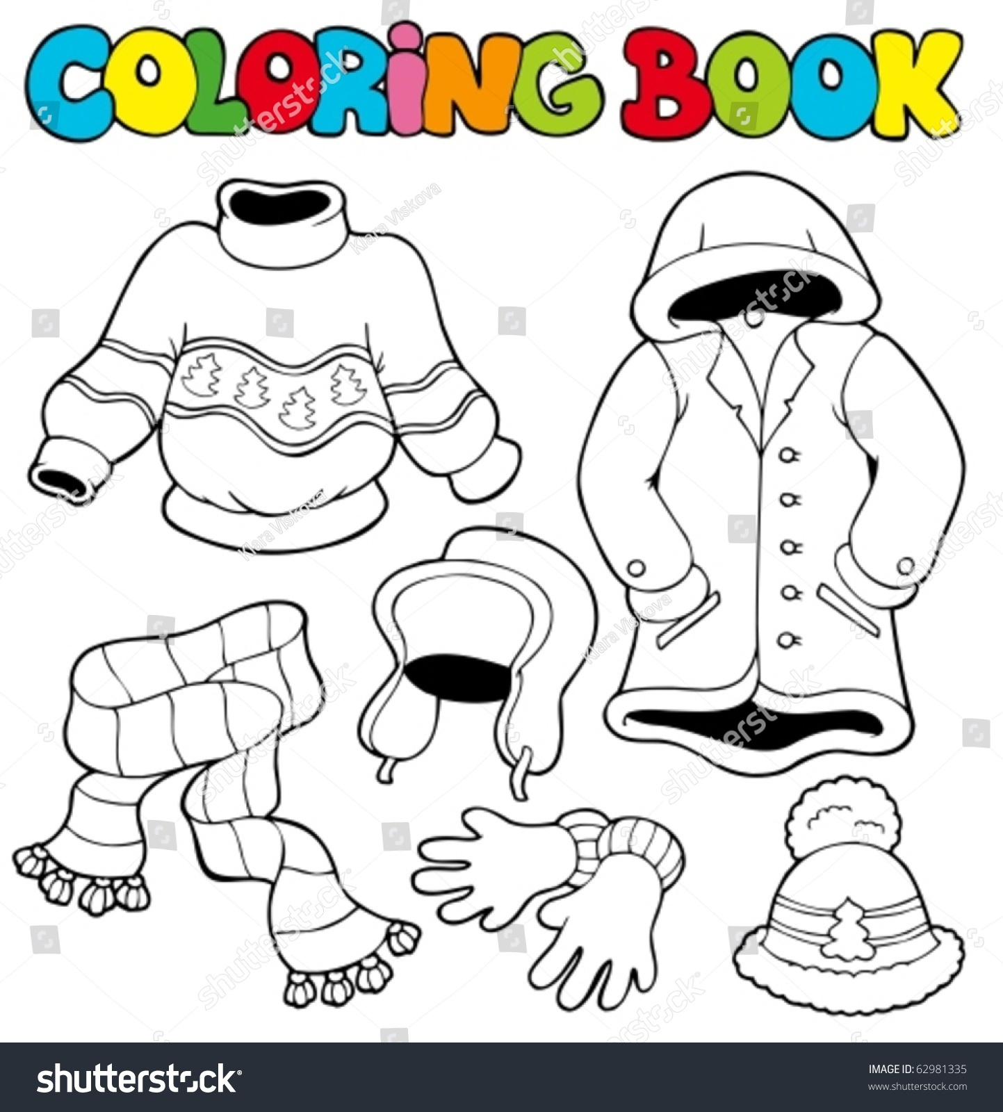 Winter Clothes Coloring Pages Printable - FREE Printable A-Z