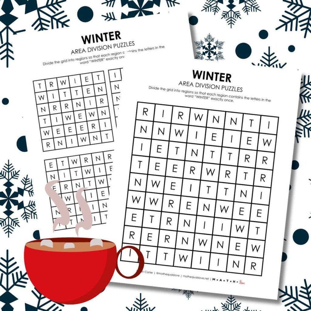 Winter Logic Puzzles Printable Free - FREE Printable A-Z
