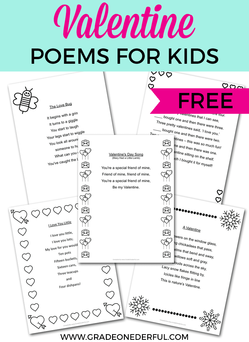 Printable Valentine Poems - FREE Printable A-Z