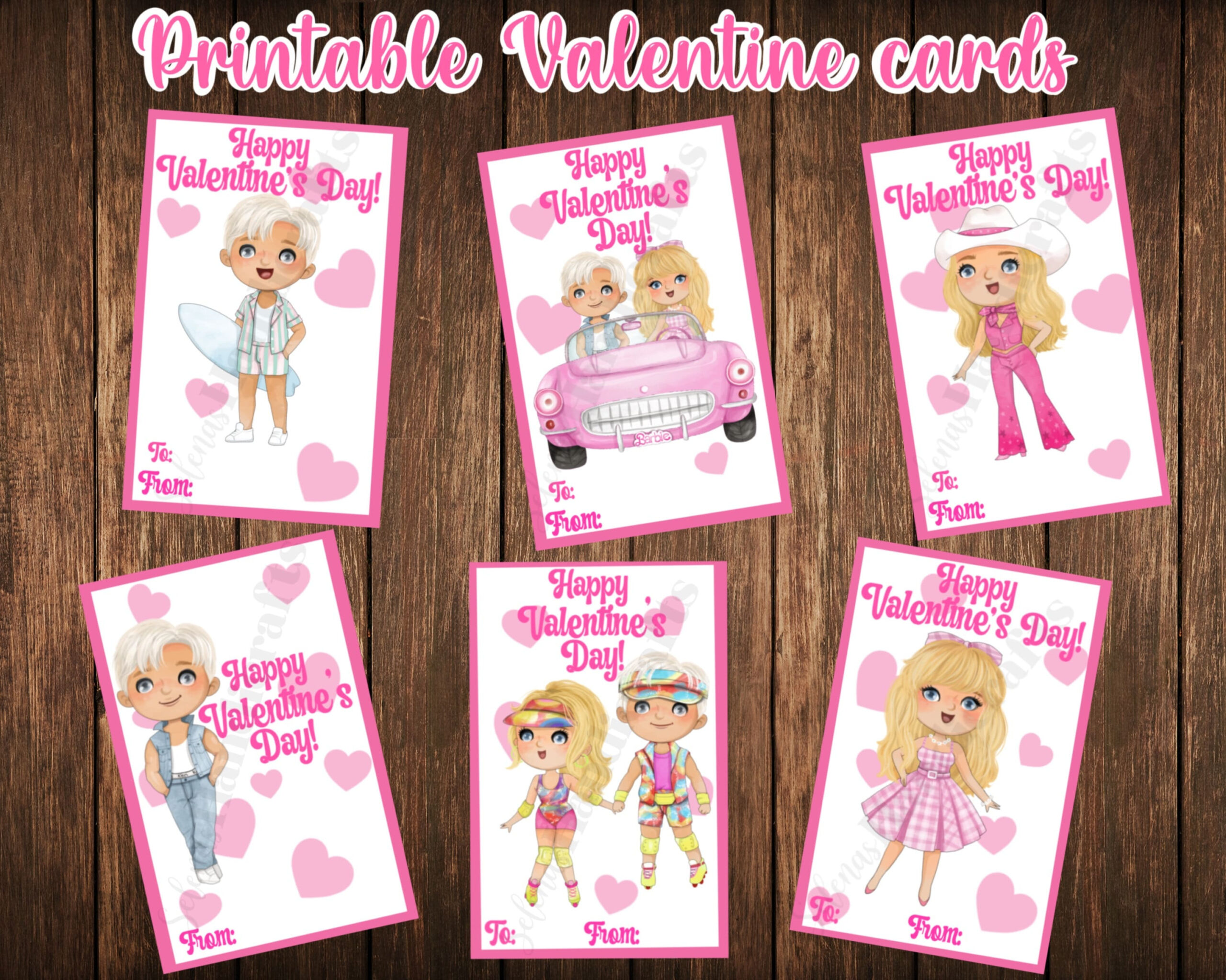 Barbie Valentine Cards Printable - FREE Printable A-Z