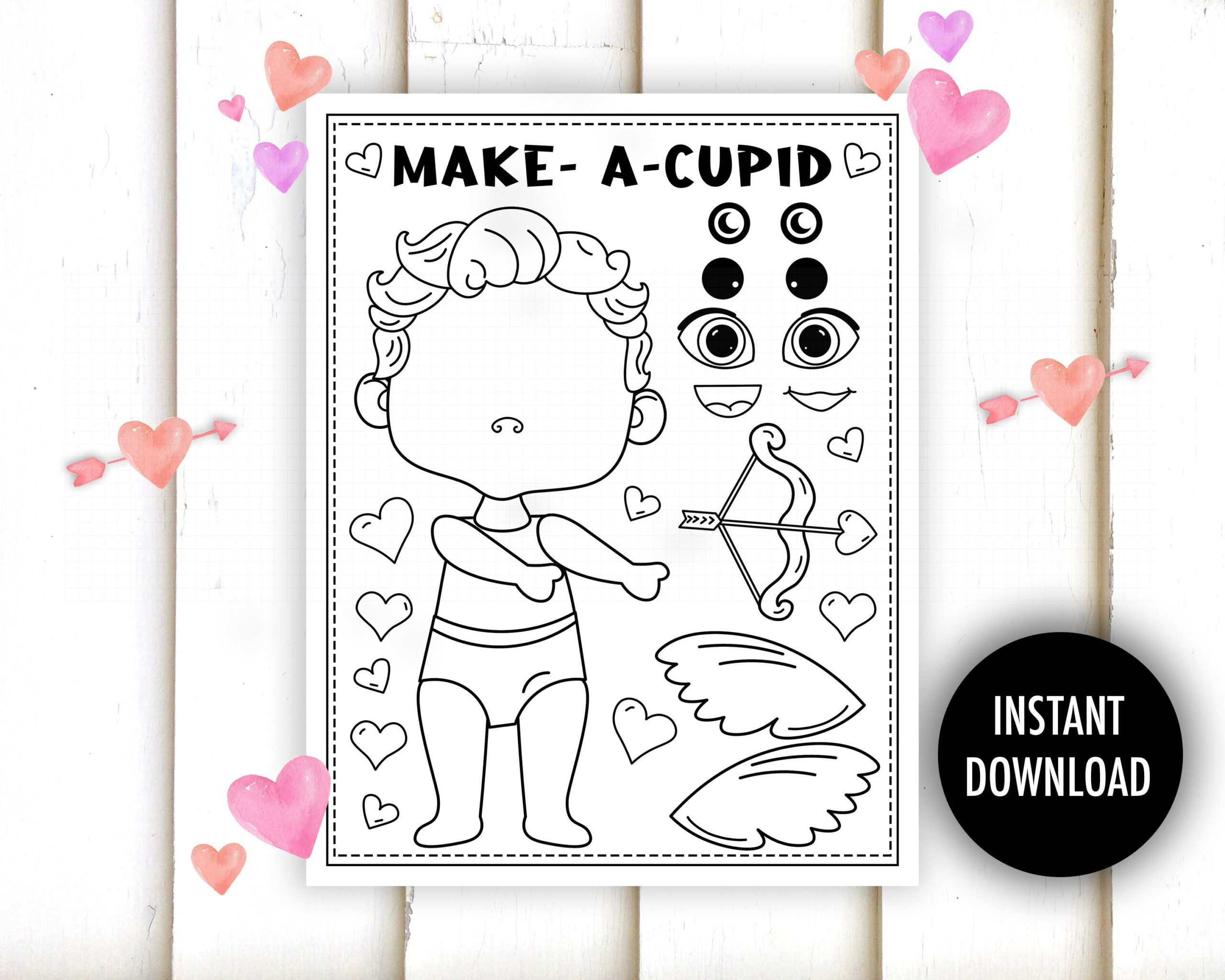 Printable Valentine Craft - FREE Printable A-Z