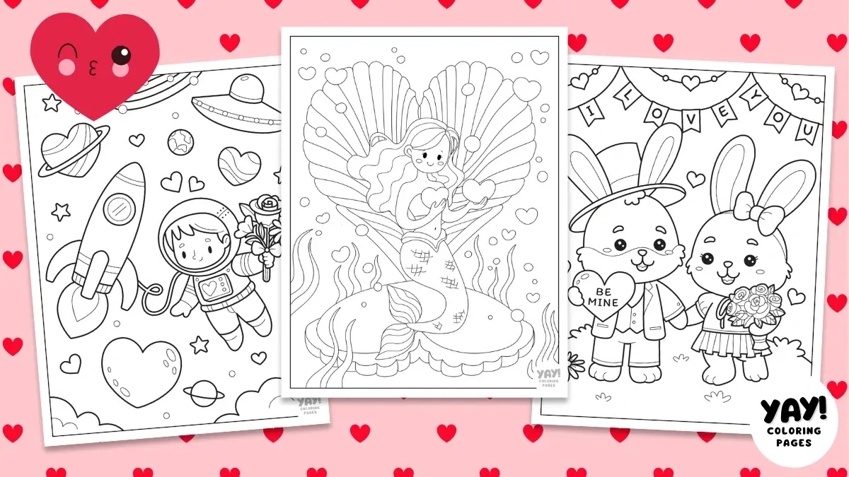 Free Printable Valentine Pictures to Color - FREE Printable A-Z